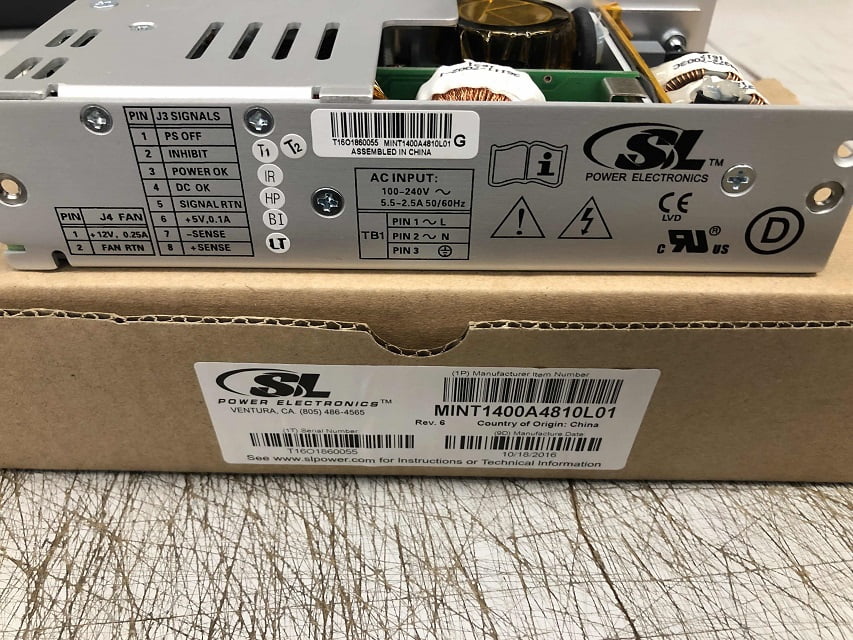 SL Power Electronics 48V 6.3A 400W 15-Pin AC/DC Power Supply ...