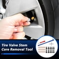 Unique Bargains Tire Valve Stem Puller Set Silver Tone Puller Multi-function Wrench TR412 Valve ...