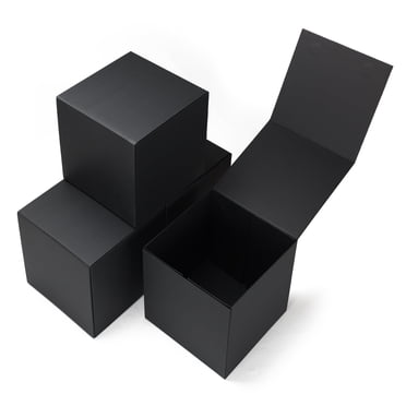 12Pack Black Gift Boxes with Lids, 12×9.8×3.1 Inch Groomsmen - Walmart.com