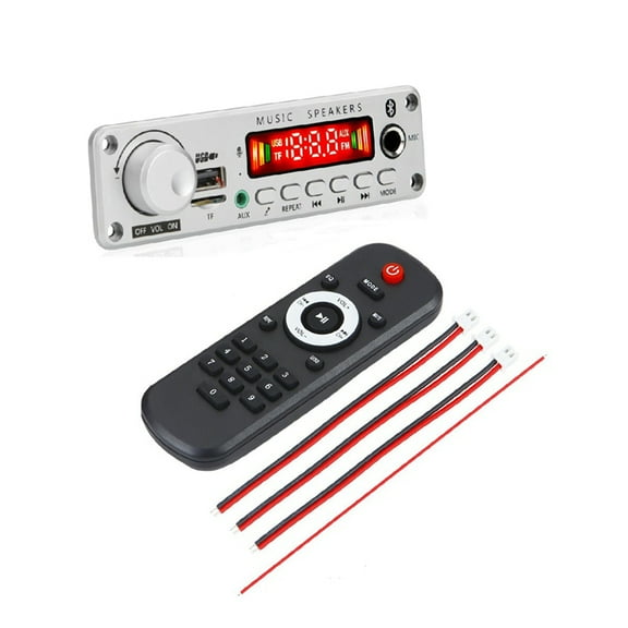 12V Wireless Bluetooth 5.0 DIY MP3 WMA WAV Decoder Board Car Audio USB ...