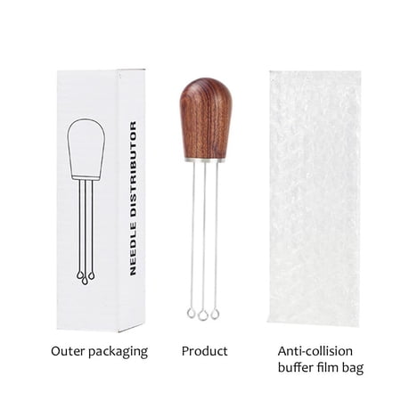 Espresso Coffee Stirrer Stainless Steel Wood Handle Needle Type Coffee ...