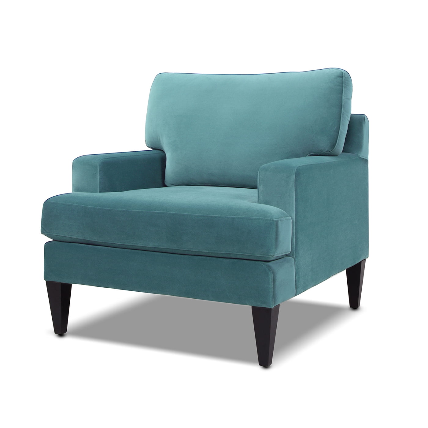 Enzo Recessed Arm Lawson Accent Chair, Arctic Blue - Walmart.com