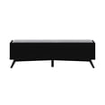 Bench with Fabric Padded Seat and 2 Drawers, Black - Saltoro Sherpi ...