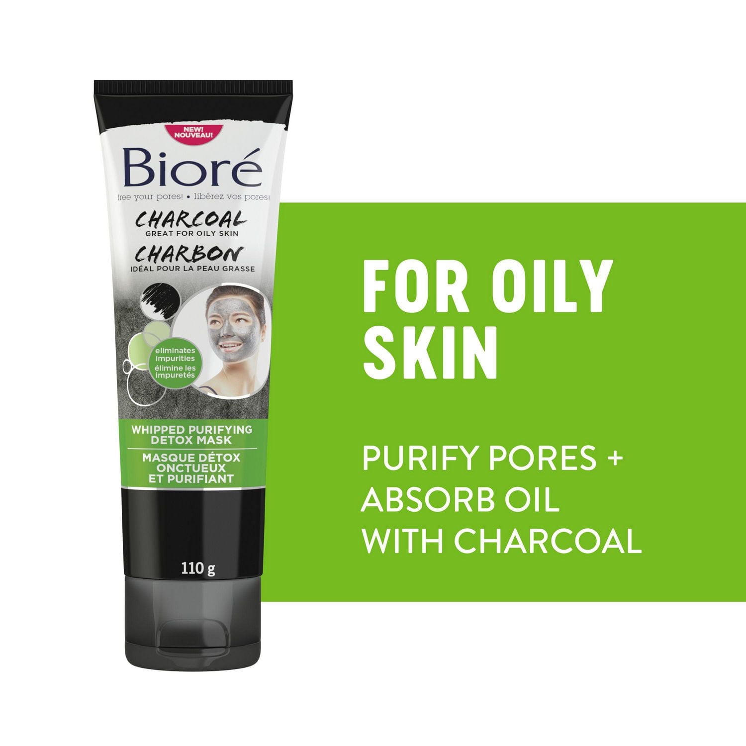 Click here for Bioré Charcoal Whipped Purifying Detox Mask  110g... prices