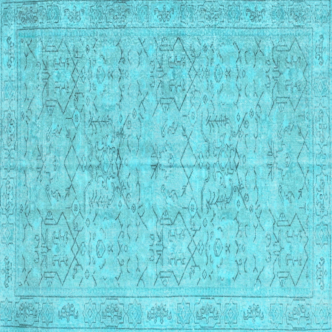 Ahgly Company Indoor Square Abstract Light Blue Contemporary Area Rugs ...