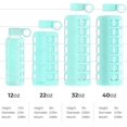 purifyou Premium 40/32 / 22/12 oz Glass Water Bottles with Volume ...