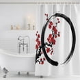 Cherry Blossom Shower Curtain Set - Long 72" x 84" Washable Bathtub ...