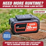 Hyper Tough 20-Volt 6-inch Mini Chainsaw with Battery and Charger, HT13 ...