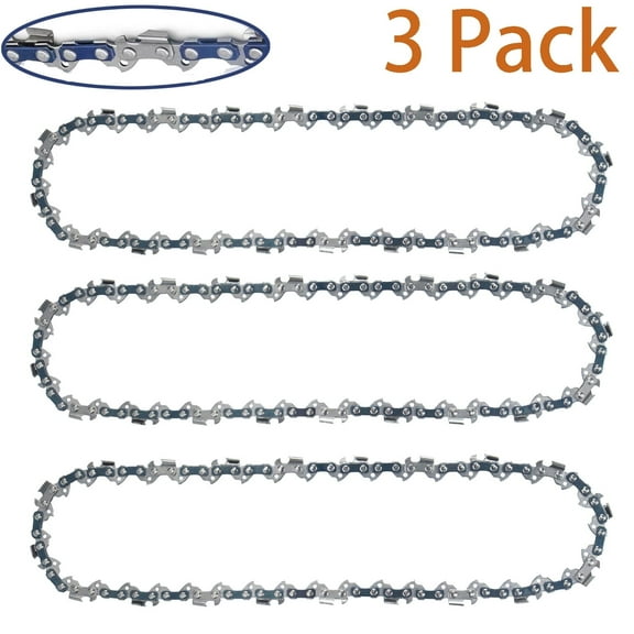 10 Inch Chain 40 Drive Links, 3/8" LP Pitch, .050" Gauge, Pole Chain ...