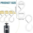 S Hooks with Safety Buckle for Hanging, Anti-Drop S Shaped Hooks for ...