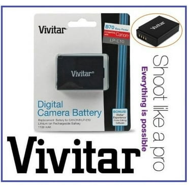 Vivitar NB-6L / NB-6LH Ultra High Capacity 1700mAh Li-ion Replacement ...