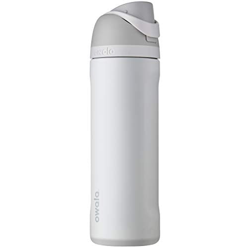 Owala FreeSip Water Bottle Stainless Steel, 24 Oz., Shy Marshmallow ...