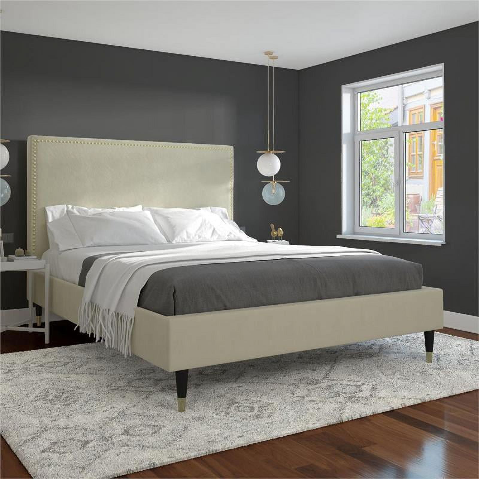 Audrey upholstered platform bed store