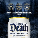Liquid Death Mountain Water, Still 12oz Cans, 6-Pack, Naturally Sourced ...