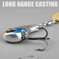 5Pcs Rotating Metal Vib Vibrations Baits Artificial Hard Baits Fishing ...