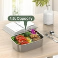 JUNCHI-Electric Lunch Box 304 Stainless Steel Inner Container, 1.5 ...