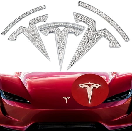 Tesla Model Y Bling Crystal Shiny Diamond Decal Sticker Steering Wheel ...