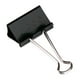 ACCO Large Binder Clips, Steel Wire, 1 1/16" Cap, 2" W, Black/Silver ...