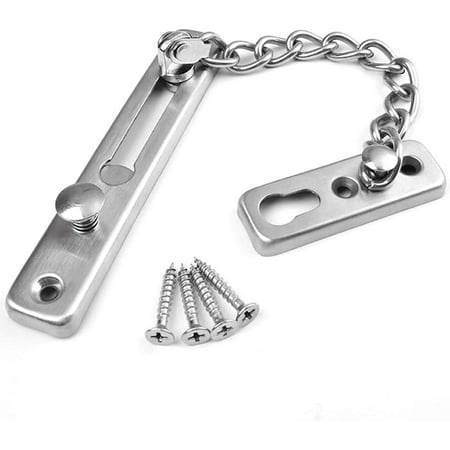 YERDGARY Stainless Steel Door Security Chain with Spring Lock Anti ...