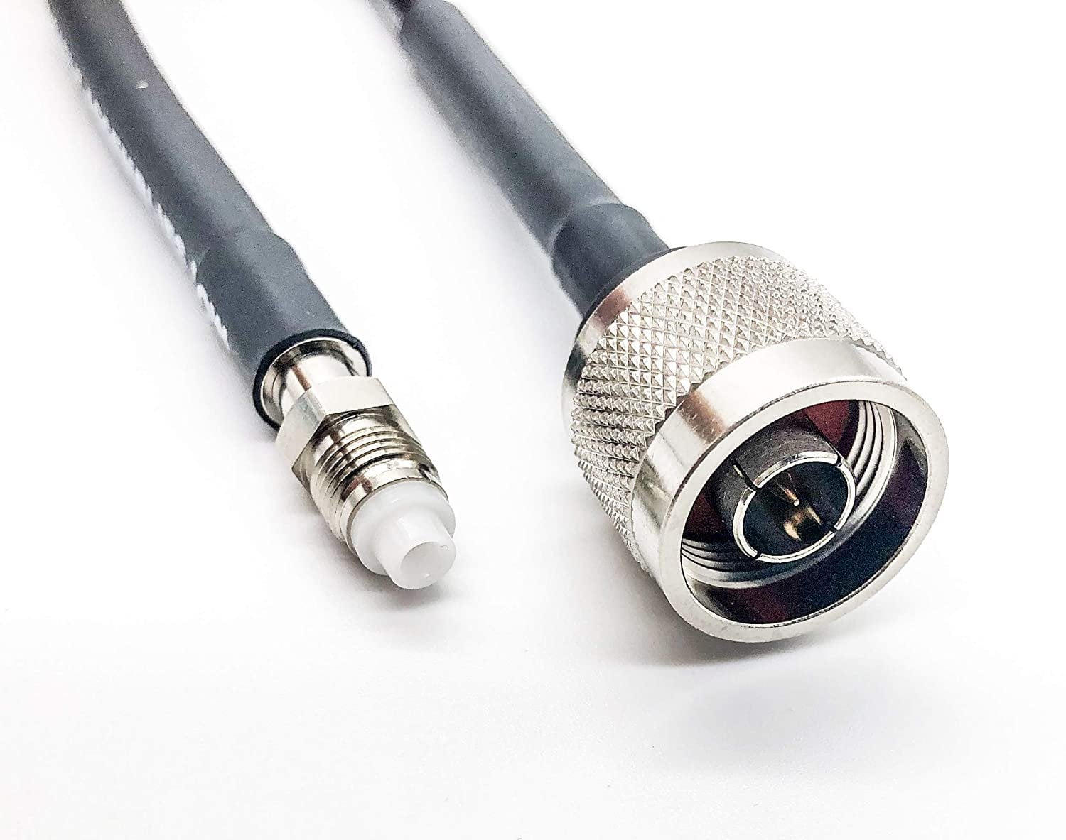 10 Foot Coaxial Assembly Jumper with N-Male Connector to FME Female ...