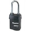 Padlock, Keyed Different, Long Shackle, Rectangular Steel Body, Boron ...