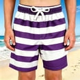 Boy Swim Trunks Boys Swim Trunks Two Tone Striped Print Beach Shorts ...