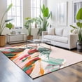 Area Rug 3x5ft Abstract Mountain Washable Area Rugs for Living Room ...