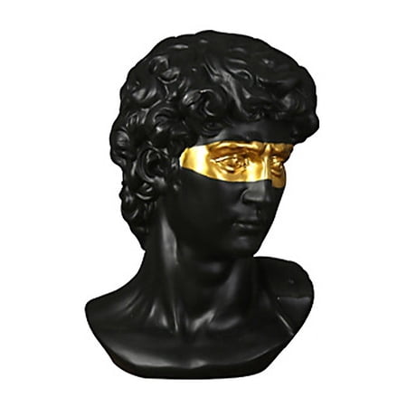 Masked David Statue Resin Head Bust Sculpture Art Ornament Home Decor ...