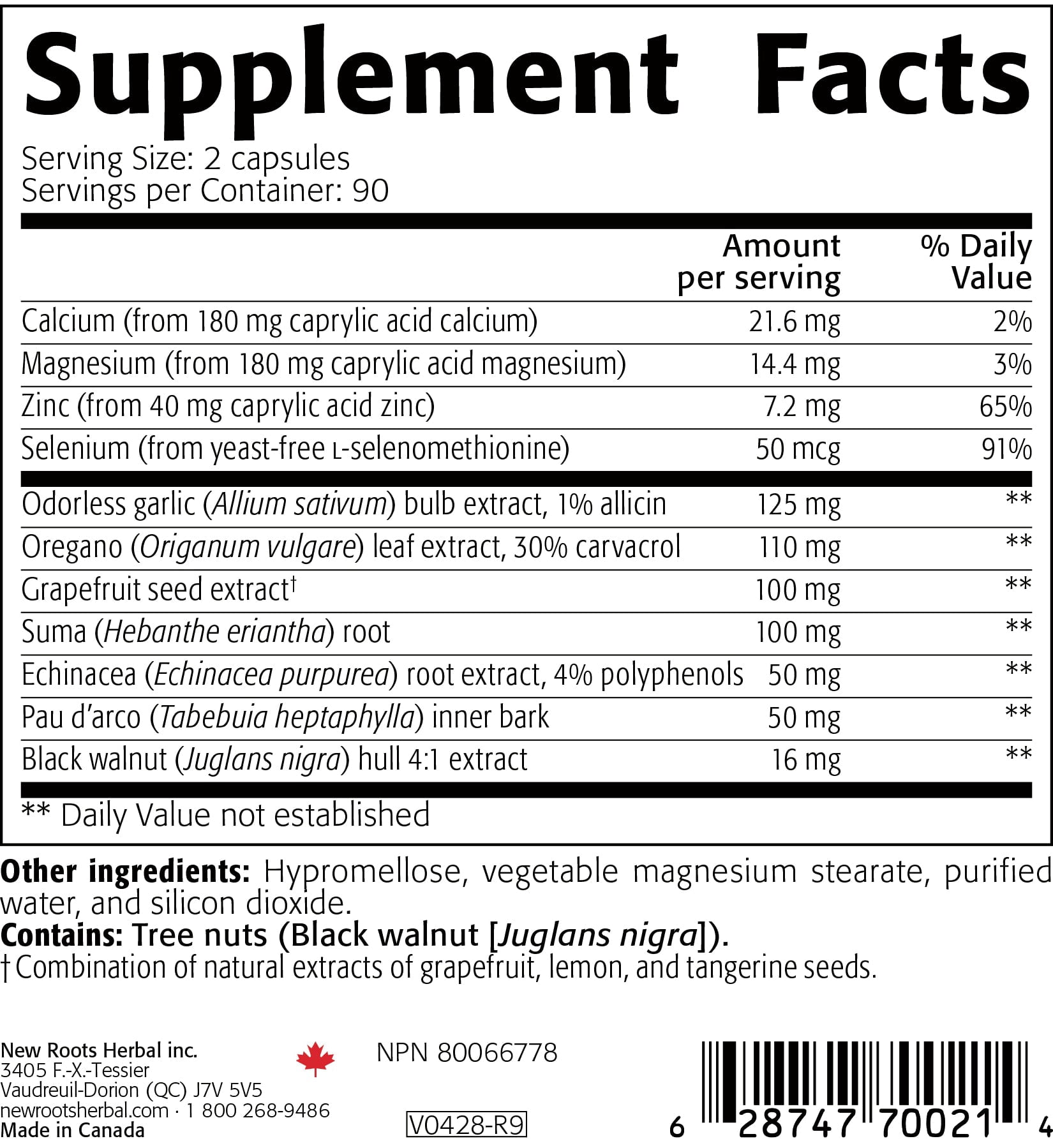 Buy New Roots Herbal Support Balanced Intestinal Flora, Oregano ...