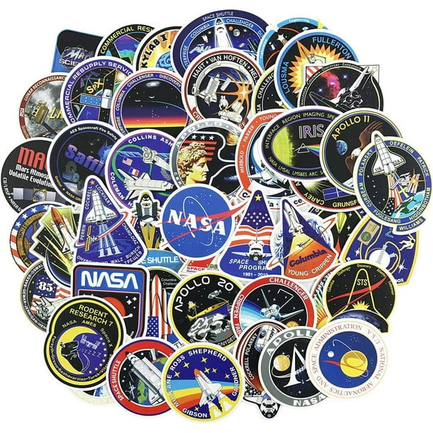 NASA Stickers Decals 45pcs Space Stickers Pack for Kids Laptop Water ...