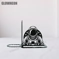 GLOWNEON Astronaut Rocket Bookends, Metal Holders for Office, Shelves ...