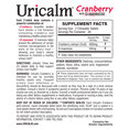 Uricalm Cranberry Daily Supplement - UTI Support, D-Mannose, Urinary ...