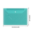 A4 Clear Document Pouch - Heavy-Duty Plastic Waterproof Folder with ...