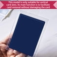 100pcs Clear Card Protectors With Raised Lettering Sliding Tab ...