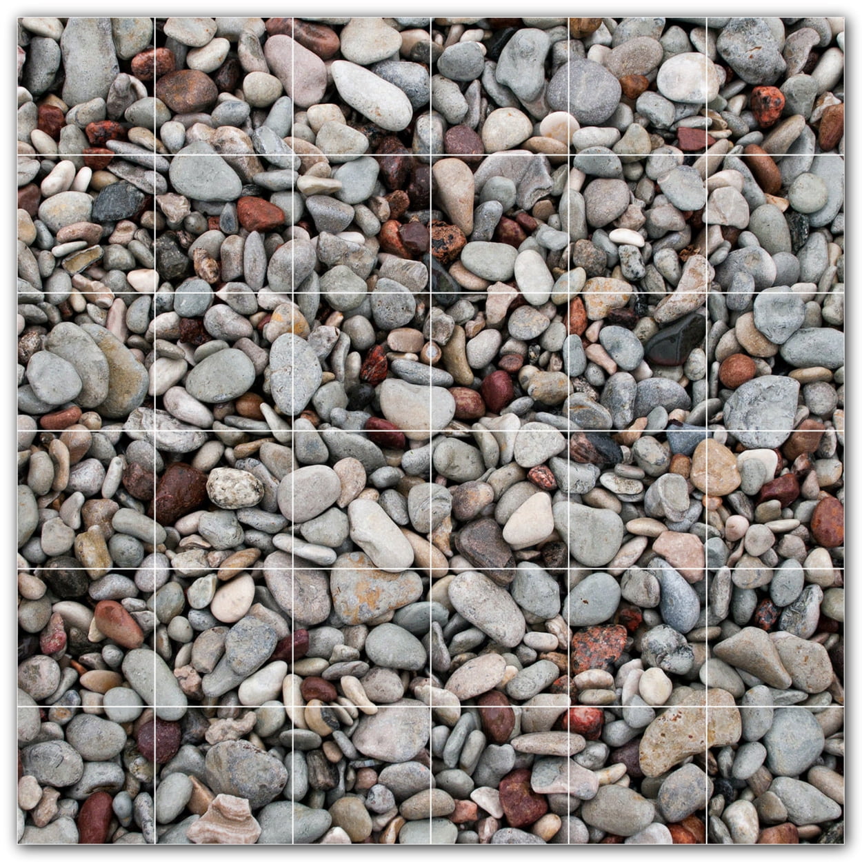 Picture-Tiles.com: Rocks Ceramic Tile Wall Mural WAL500920-66L. 48"W x ...