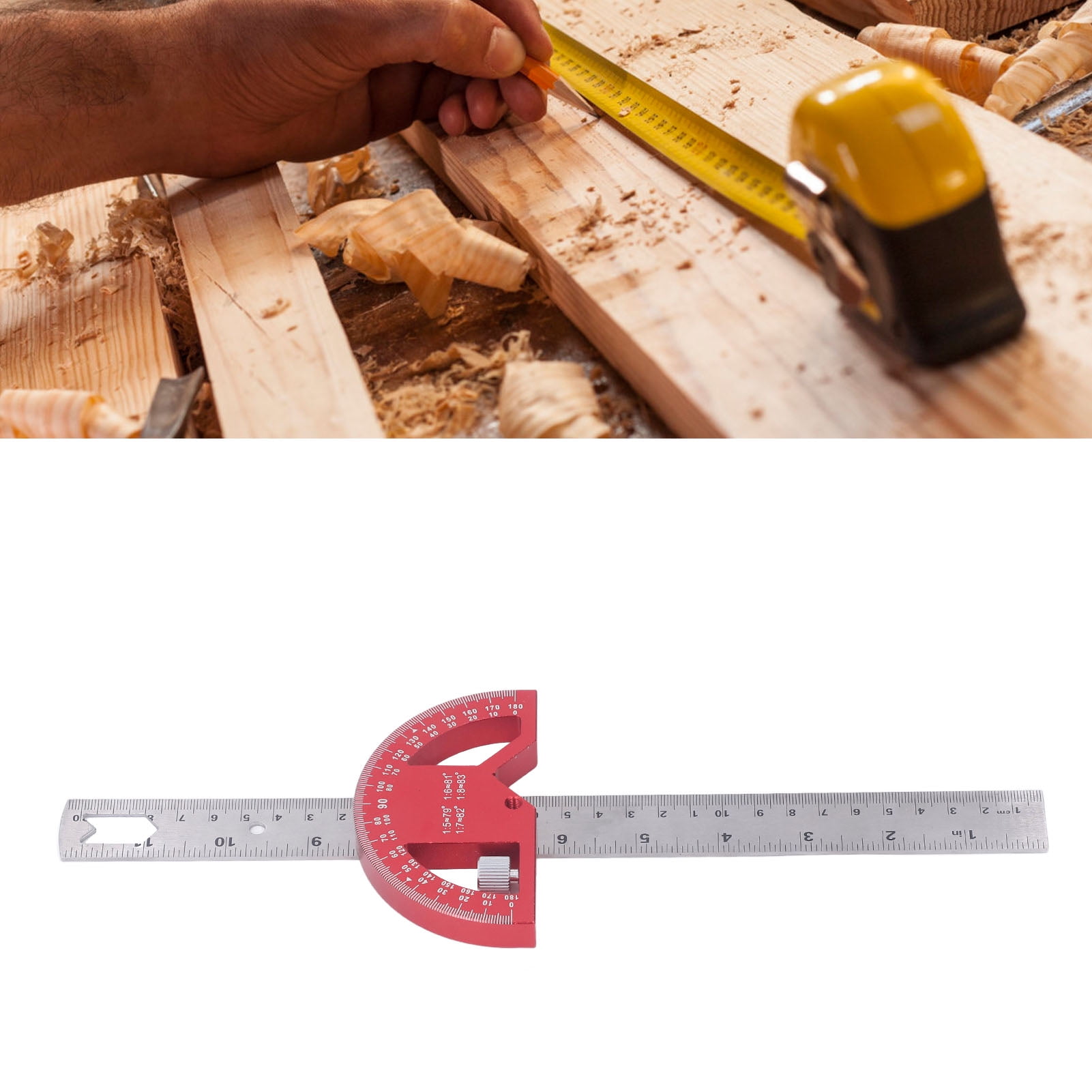 Regla De ángulo, Regla Magnética Fácil De Leer Portátil Multifuncional ...