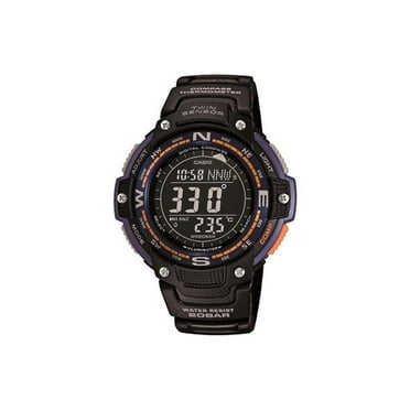 Casio Men's Twin Sensor Digital Nylon Compass Sport Watch, White ...