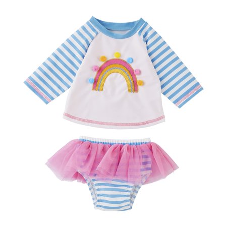 Mud Pie Girls' Rash Guard Set, Rainbow, 2 Years | Walmart Canada