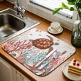 Brown Turtle Coastal Dish Drying Mat for Kitchen Counter,Summer Beach ...