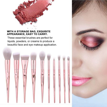 10pcs Makeup Brush Set Professional Brush Set Ergonomic Handle Premium ...