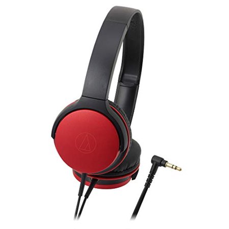 audio-technica SoundReality Portable On-Ear Headphones Metallic Red ATH ...