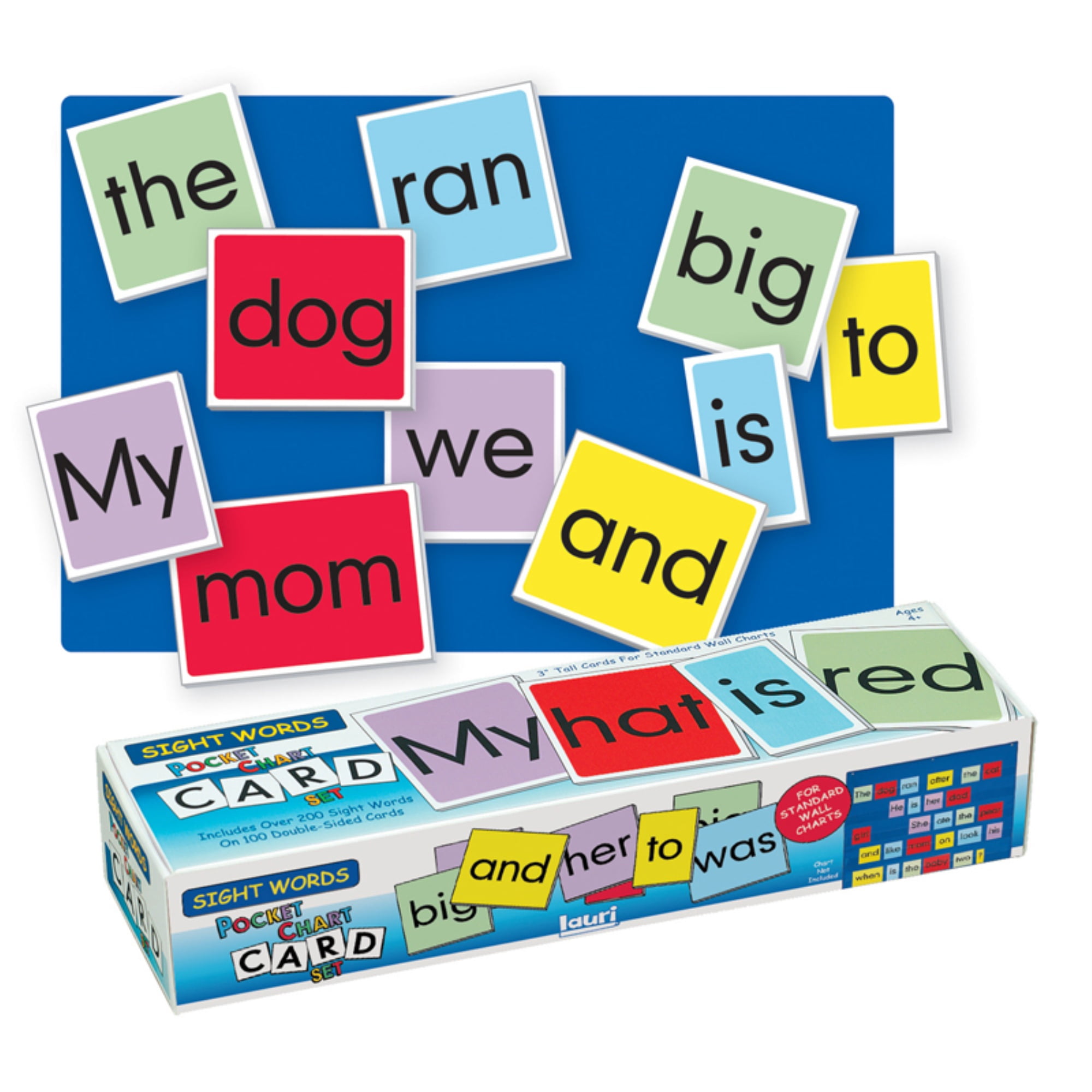 Sight Words Pocket Chart Card Set - Walmart.com