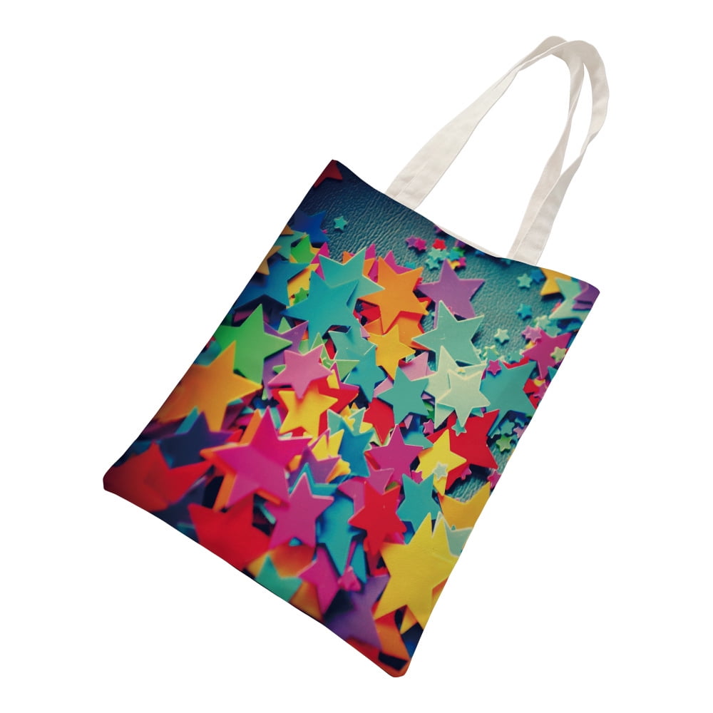 Colorful Canvas Tote Bag - Beach Tote Bags - Weekender Travel Bag - for ...