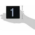 23145 Double Side Plastic Table Numbers, 1 to 25, 4" x 4", Light Grey ...