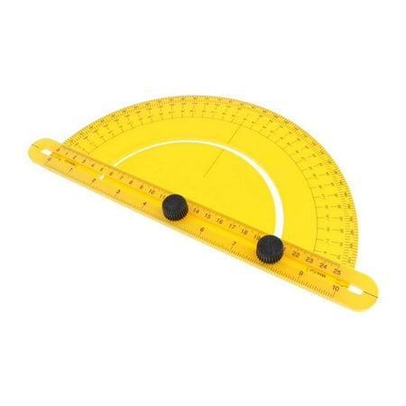 ziyahi Plastic Protractor 0-180Degree Angle Finder Ruler Gage Angle ...