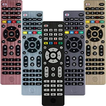 GE 4-Device Universal Remote Control, Black, 27985 - Walmart.com