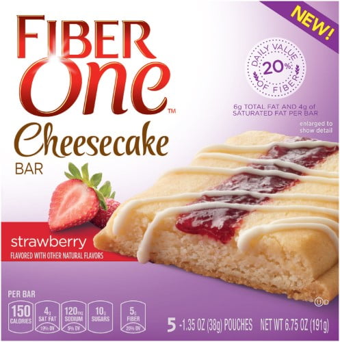 Fiber One Cheesecake Bar, Strawberry - Walmart.com