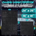 2 packs of 1300g per square meter car absorbent towels, double-sided ...