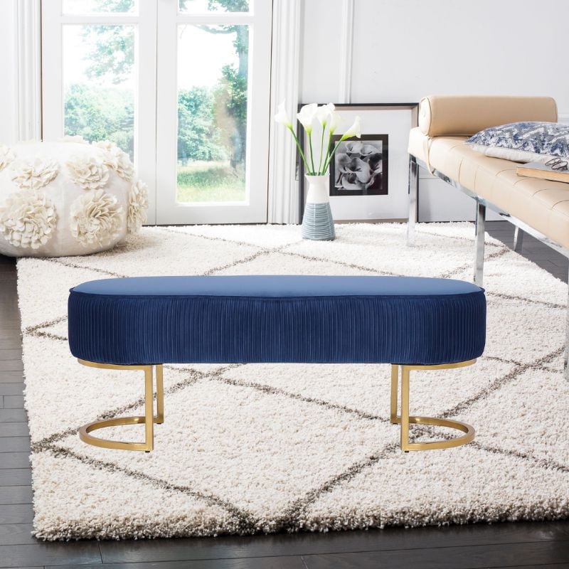 Click here for Take Me Home Furniture Elinor Bench velvet Bench... prices