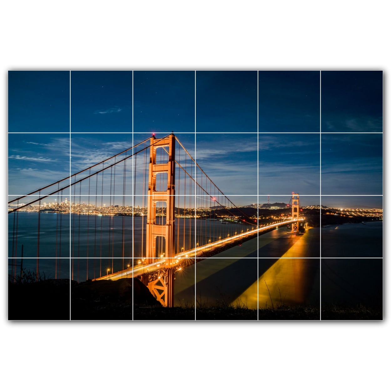Picture-Tiles.com: Bridge Ceramic Tile Wall Mural WAL500259-64L. 48"W x ...